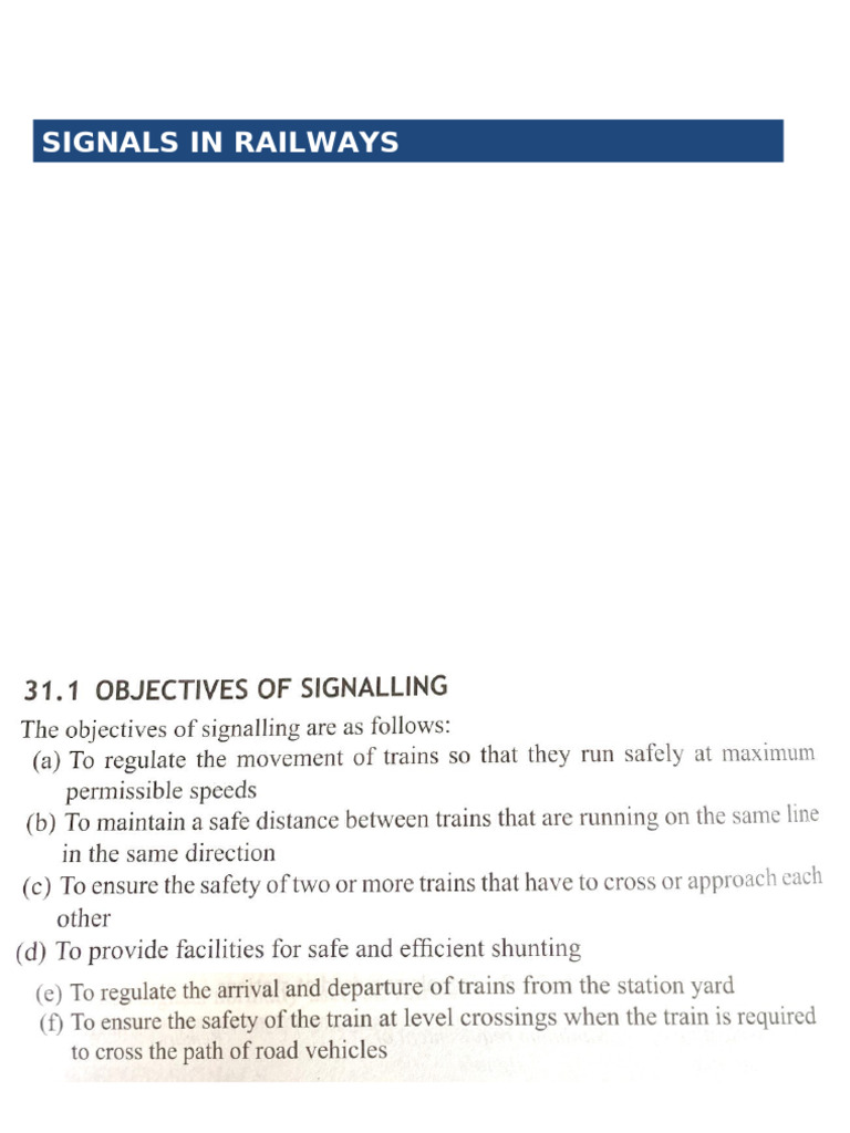 Railway Signals Yards Control Systems | PDF