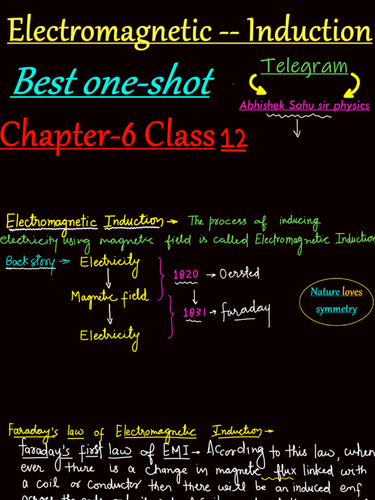 Electromagnetic Induction Chapter 6 Class 12 Physics | PDF