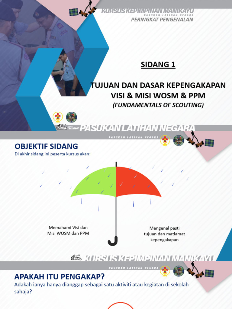 Sidang 1 - Dasar Dan Tujuan Pengakap | PDF