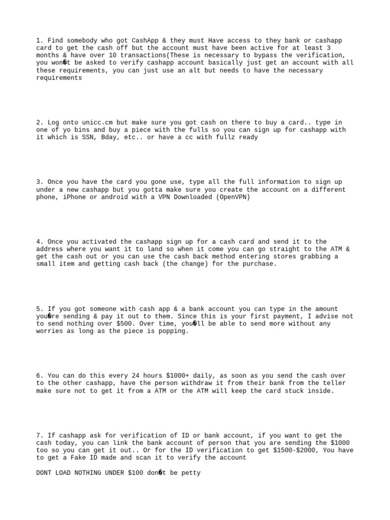 TeeJayX6 Cashapp Method | PDF | Finance & Money Management