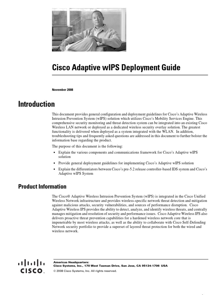 Cisco Adaptive wIPS Deployment Guide | PDF | Wireless Access Point ...