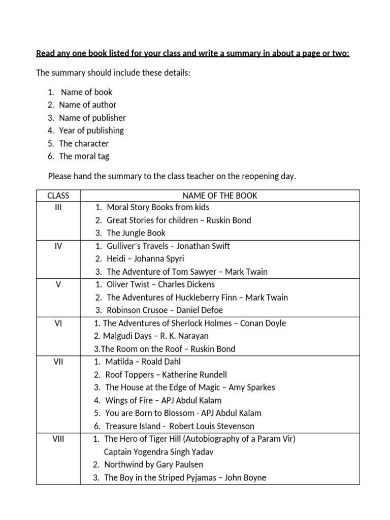 Holiday Homework | PDF