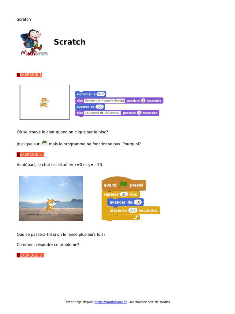 Scratch Scratch 6eme | PDF