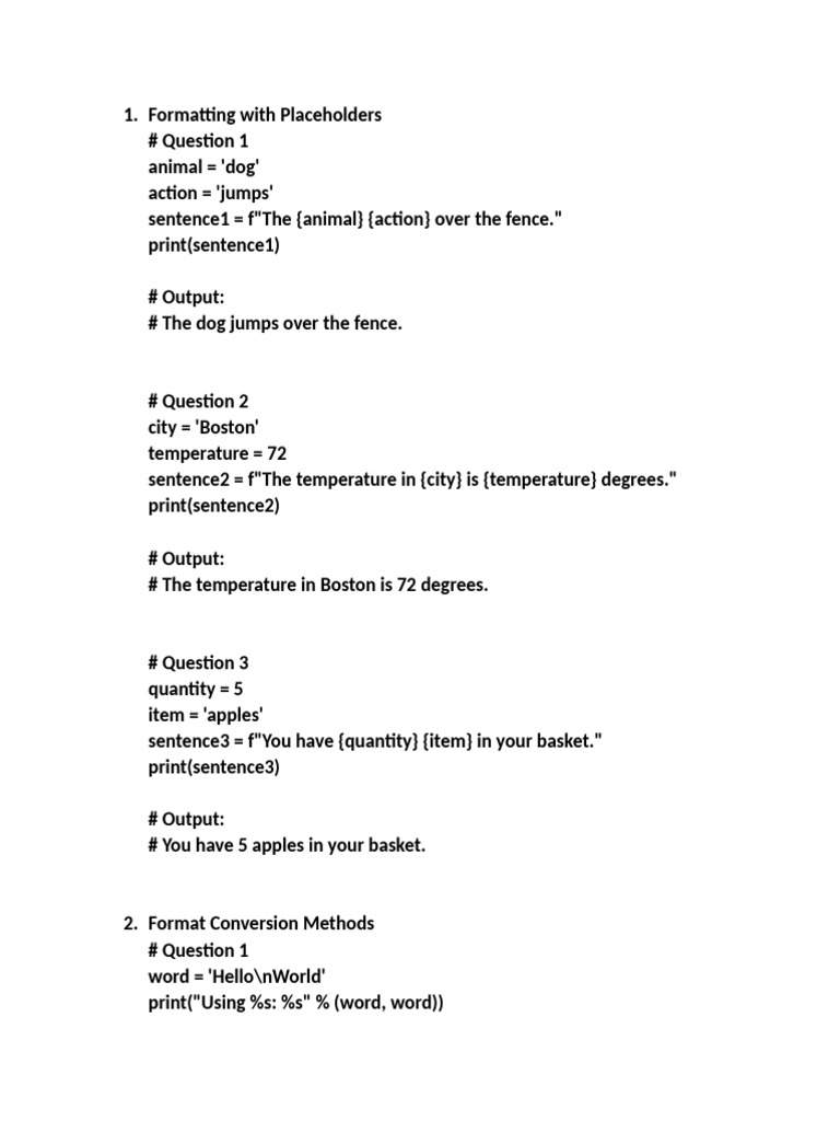 Strings Activity - Formatting | PDF | Games & Activities Strings Activity - Formatting | PDF | Games & Activities
