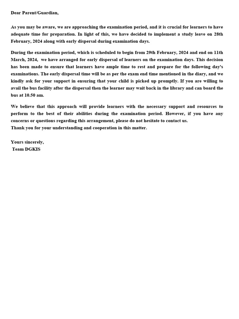 Early Dispersal | PDF