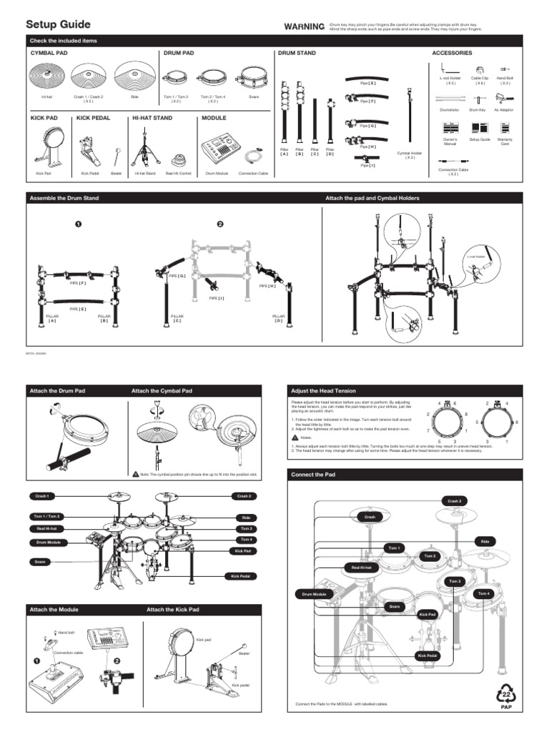 MZ725 SG | PDF | Drum Kit | Musical Instruments