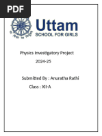 Physics Project Cover Pages | PDF