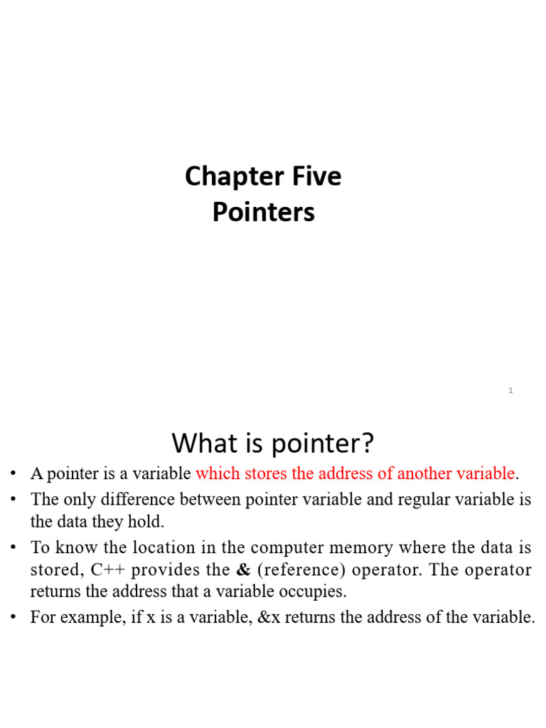 Chapter 5 Pdf Pointer Computer Programming Integer Computer 4379