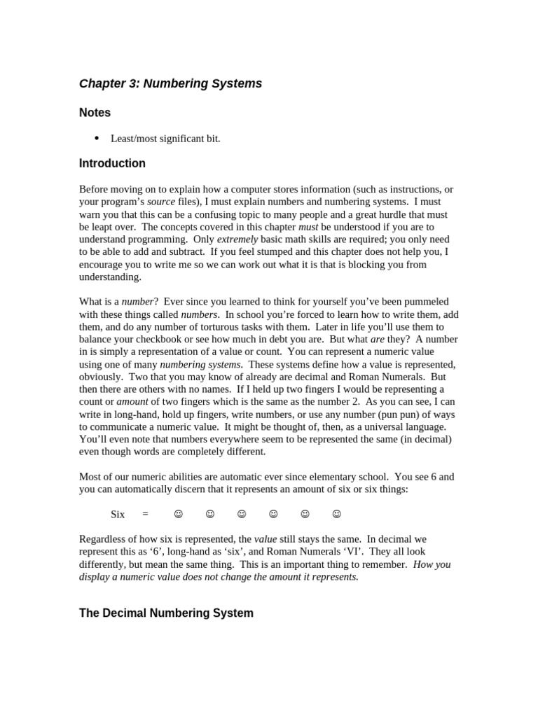 Understanding Numbering Systems in Computing | PDF | Decimal | Numbers
