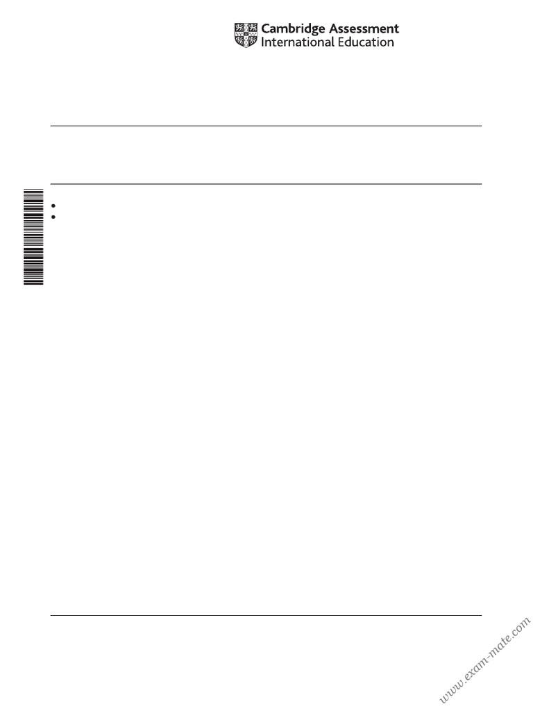 Cambridge International AS & A Level: ACCOUNTING 9706/31 | PDF | Equity ...