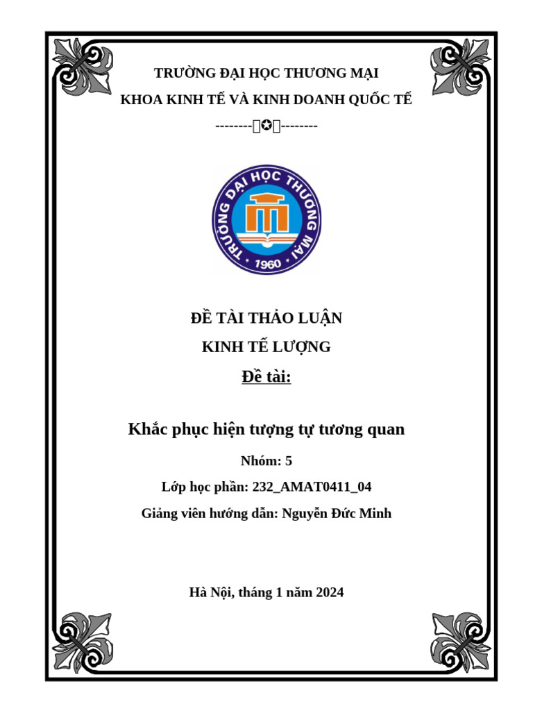 Nhóm 5 - KTL - 232 - AMAT0411 - 04 | PDF