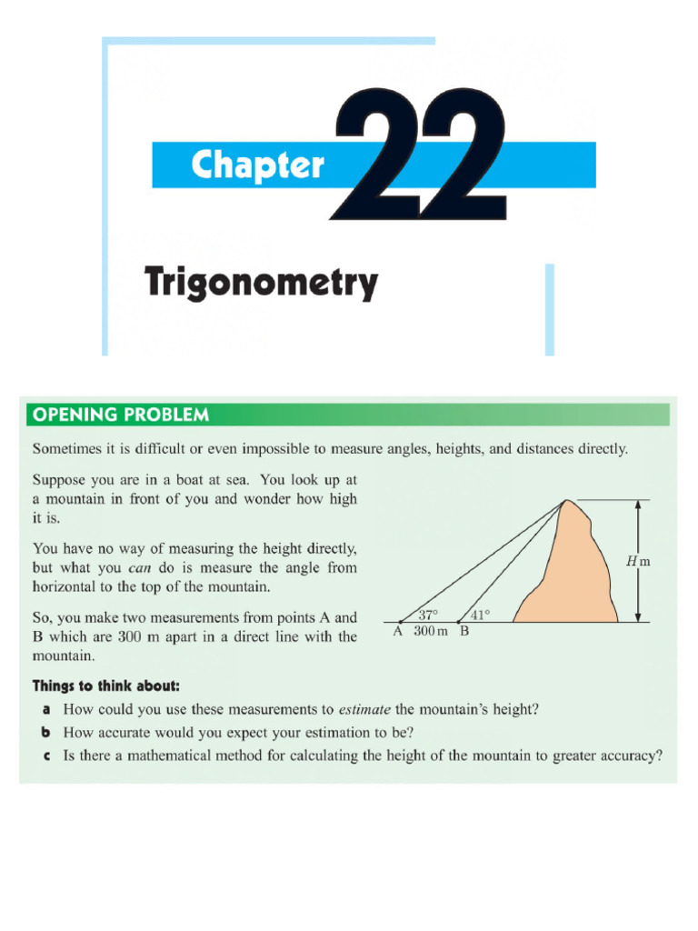 MYP 3 34 Trigonometry | PDF