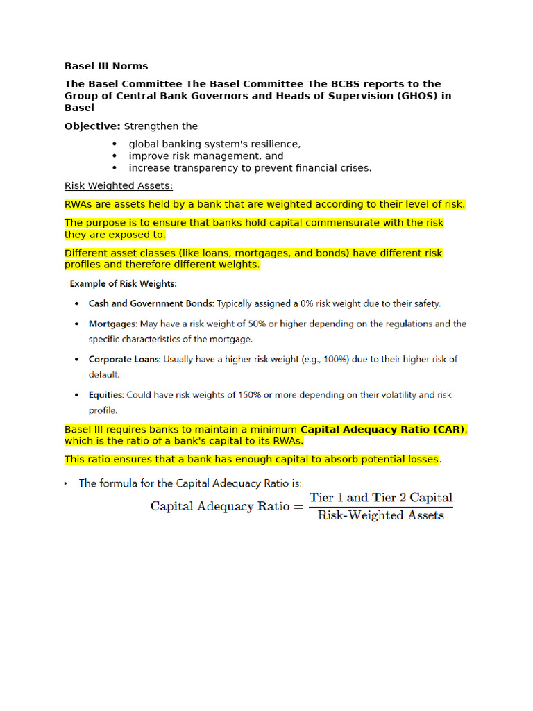 Basel III Norms | PDF | Basel Iii | Banks