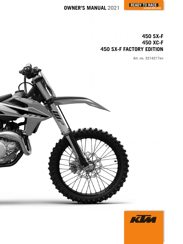 2021 KTM 450 SX F 4 | PDF | Brake | Vehicle Technology