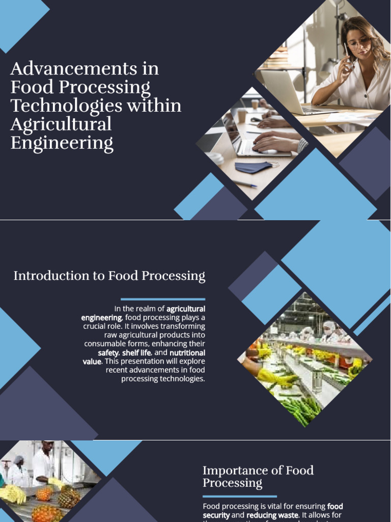 Food Processing Tech Advances in Agriculture | PDF | Automation | Food ...