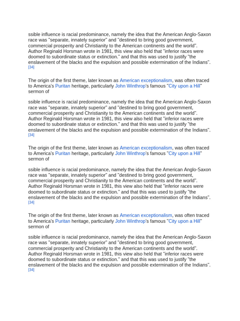 notv | PDF | American Exceptionalism | Cultural Politics