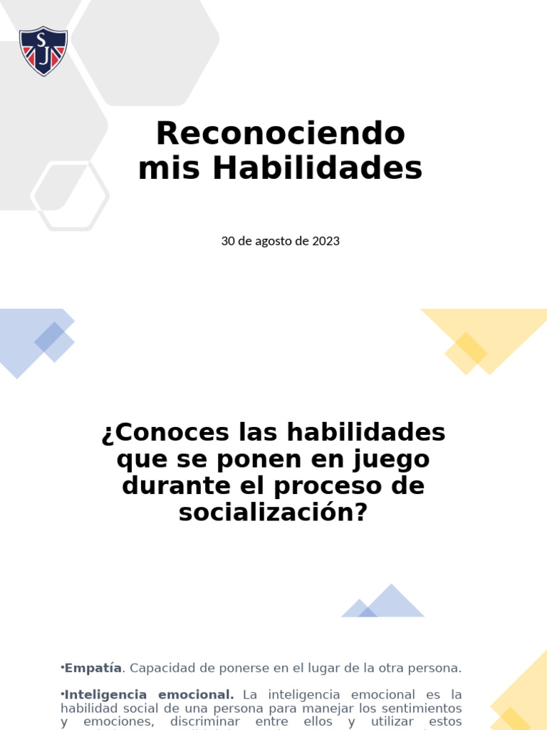 Reconociendo Mis Habilidades | PDF