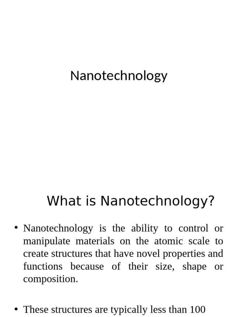 Understanding Nanotechnology Basics | PDF | Nanotechnology | Carbon ...