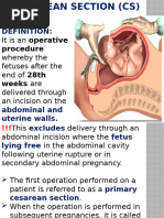 Ppt on LSCS | PDF | Childbirth | Caesarean Section