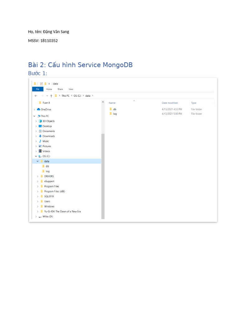 DangVanSang MongoDB | PDF