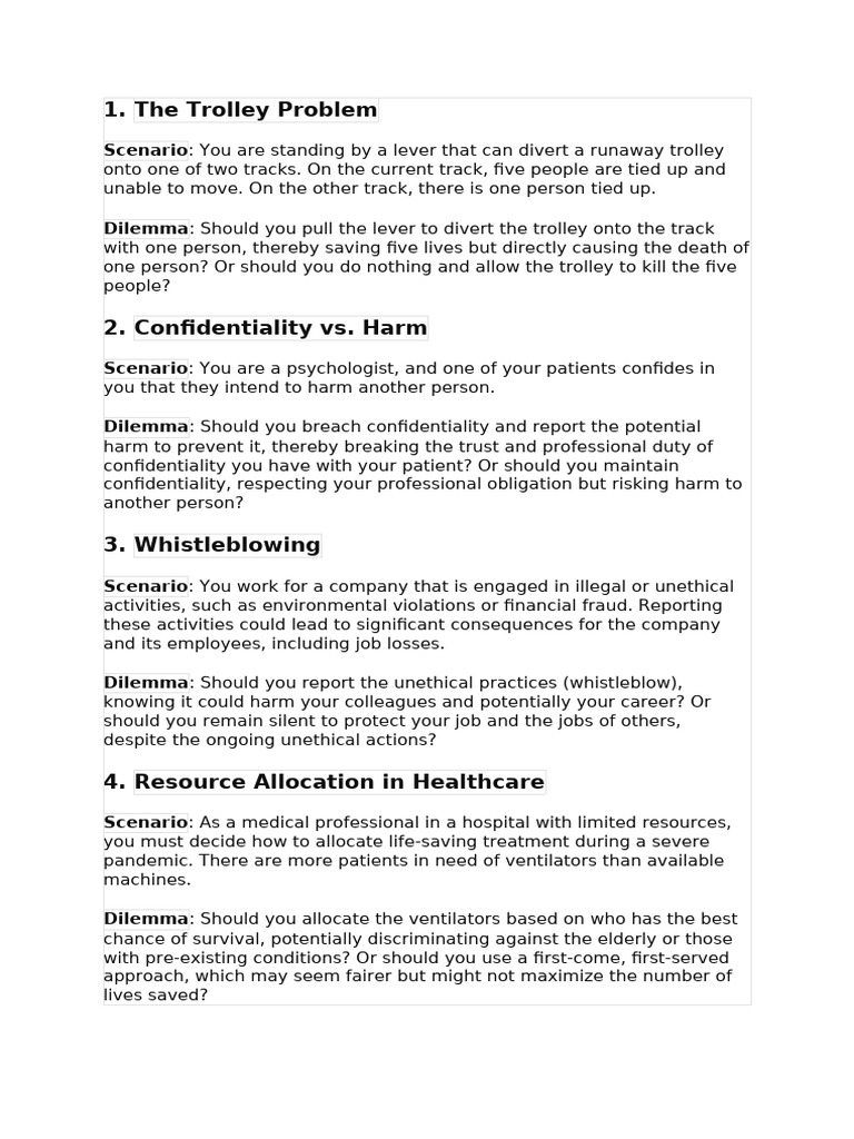 Chapter 2 Ethical-Dilemma | PDF