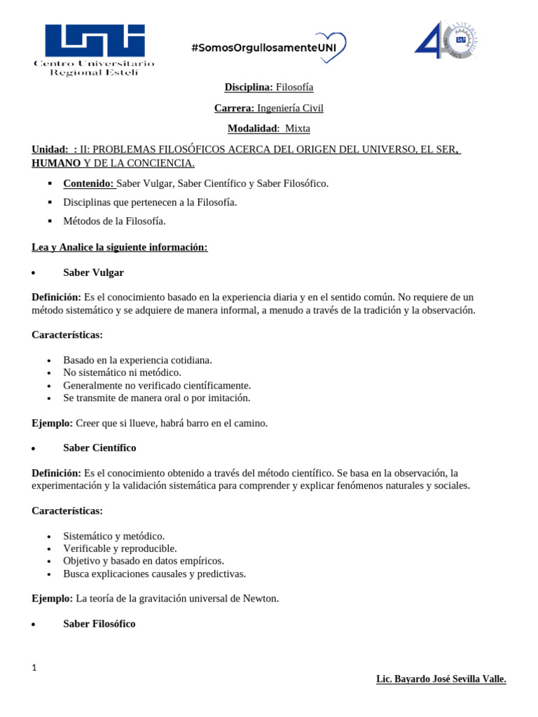 Encuentro Nro - 5 Metodos de La Filosofia | PDF | Conocimiento | Experiencia