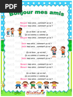 Chanson : On s'amuse à l'école | PDF