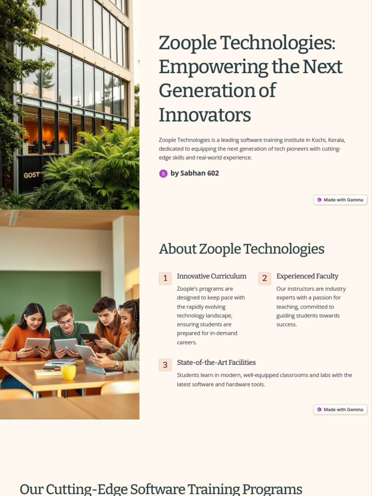 Zoople Technologies Empowering The Next Generation of Innovators | PDF | Learning | Mentorship