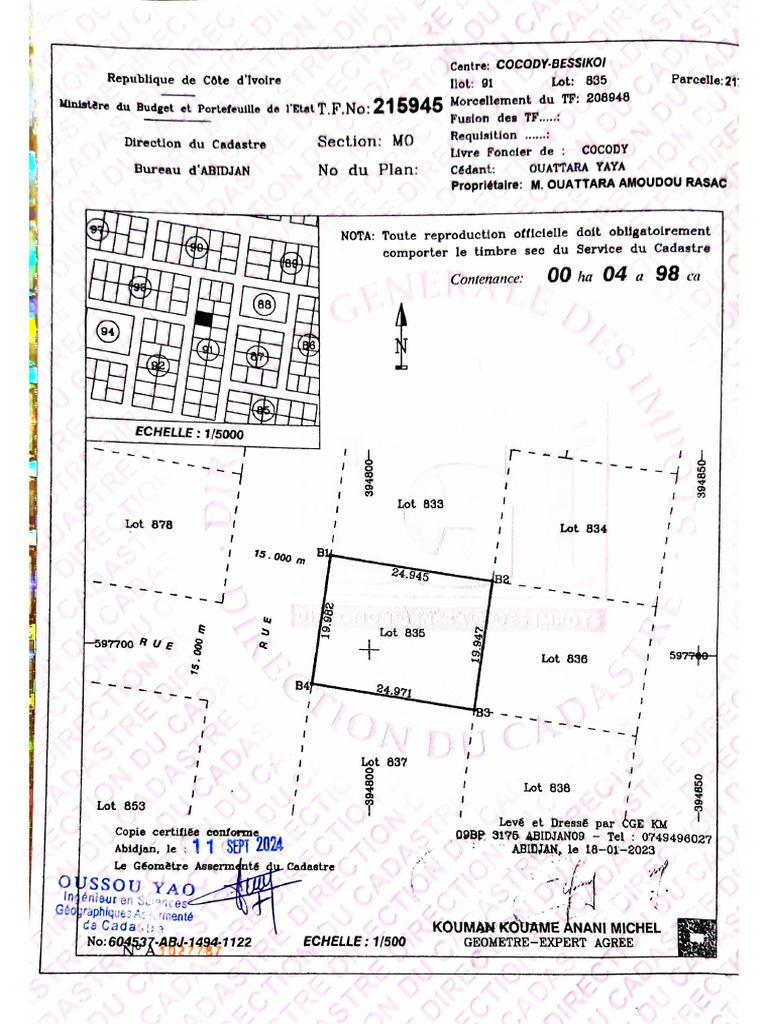 Extrait Topo Terrain Chu U | PDF