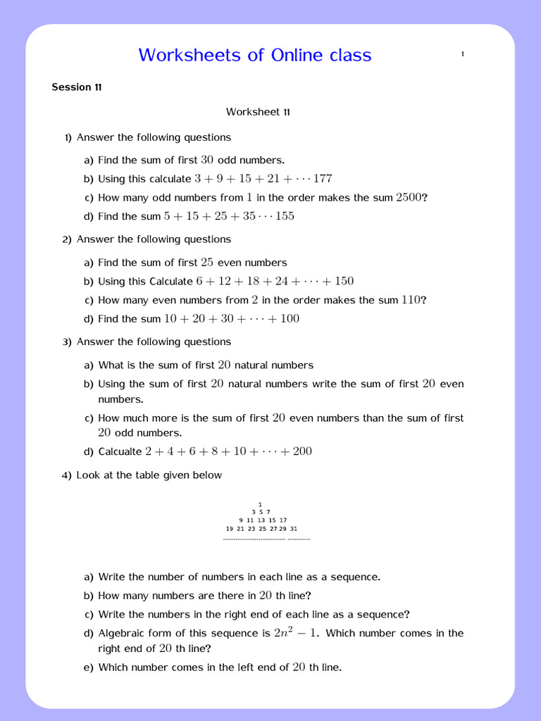 A+ Blog SSLC Mathematics Chapter 1 Worksheet 2 em Mns | PDF | Abstract ...
