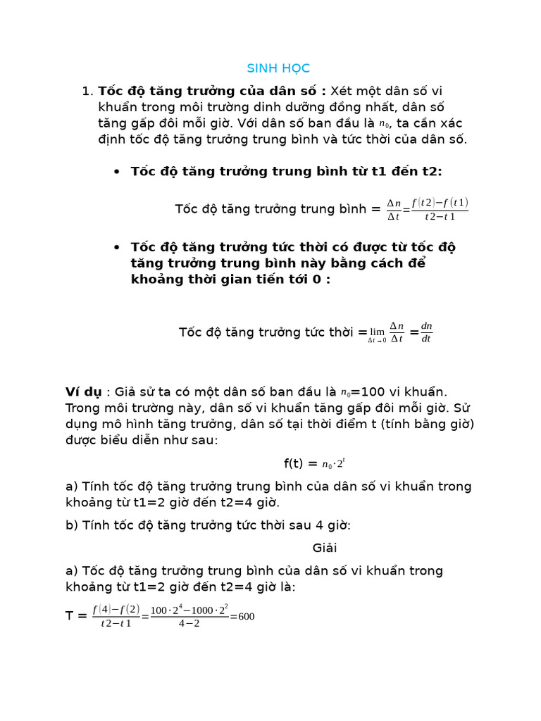 BTL - GT1 - Sinhhoc | PDF