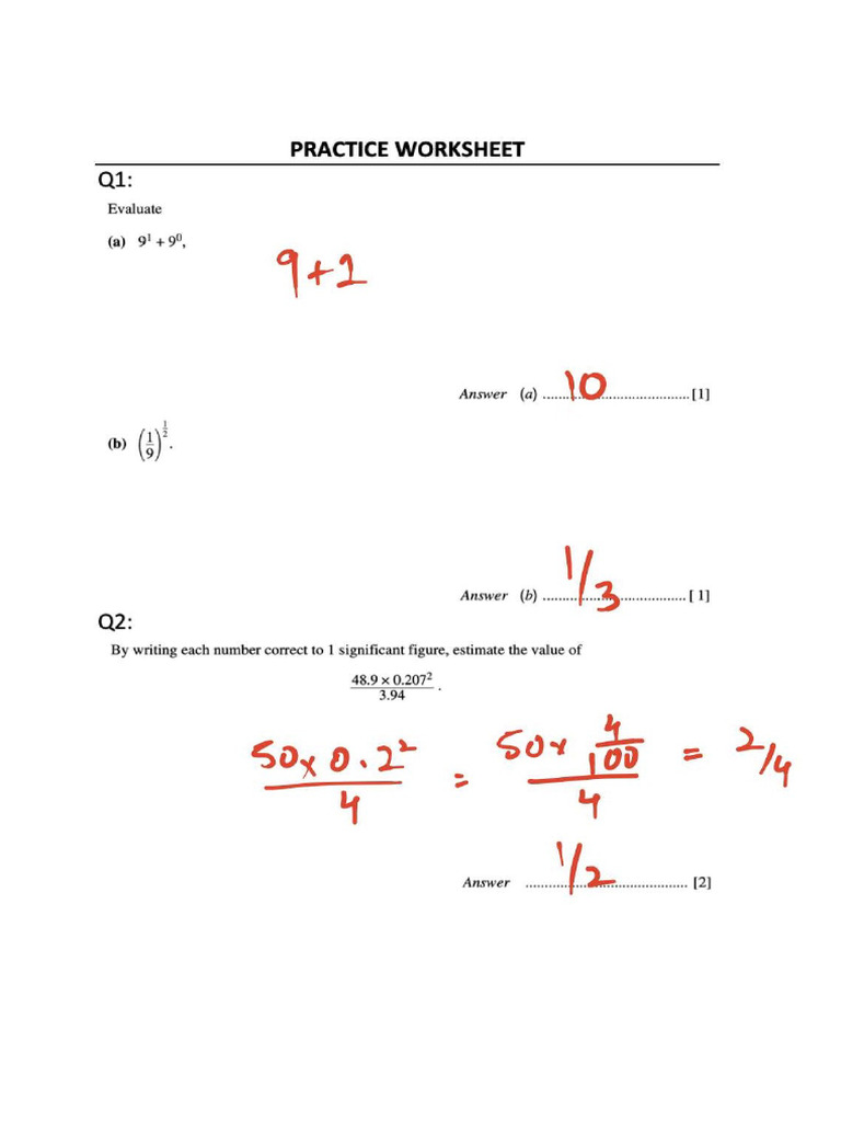 D1 and D2 Practice Solution | PDF