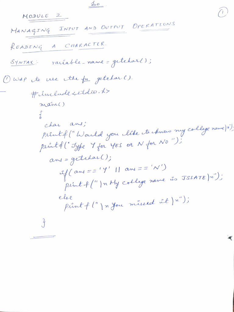 Module 2 Notes | PDF