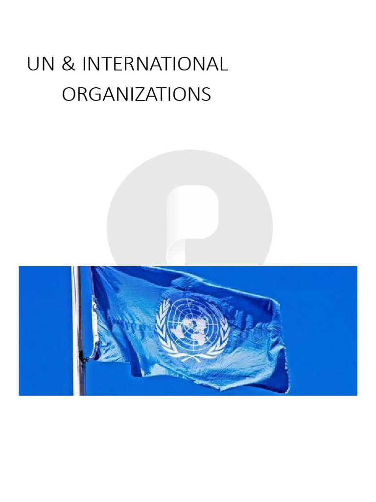 068) UN & International Organizations | PDF | Hunger | United Nations ...