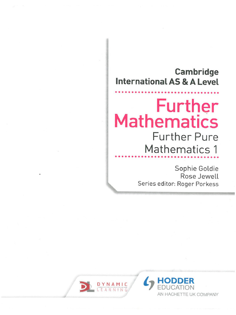 Further Maths Paper 1 | PDF