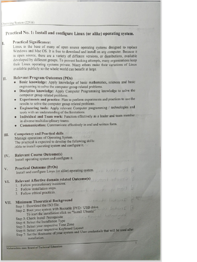 OSY practice no.1 | PDF