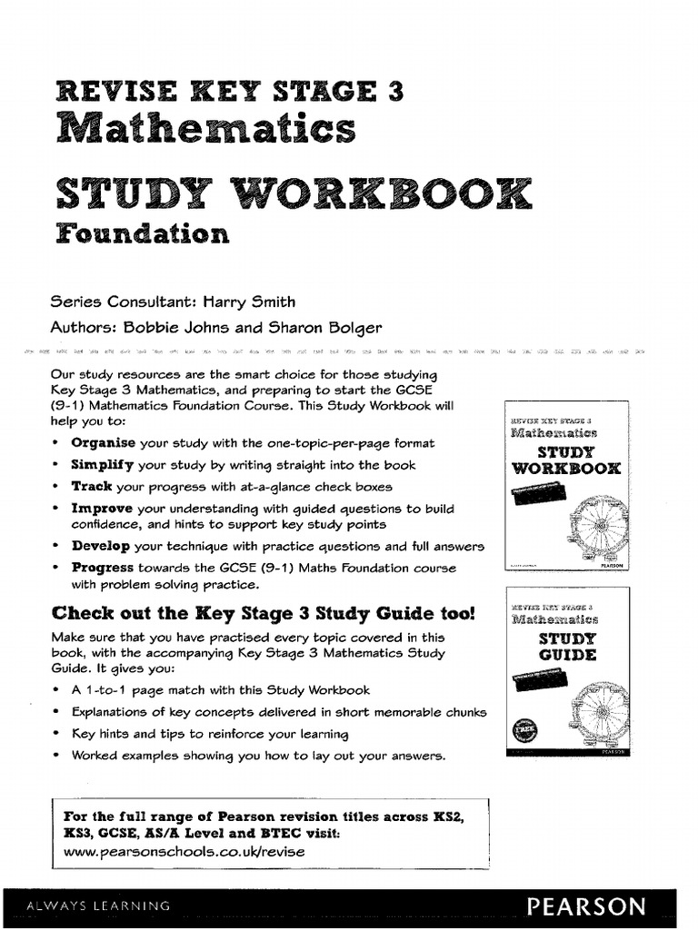 Pearson KS3 Study Workbook Foundation-Min | PDF