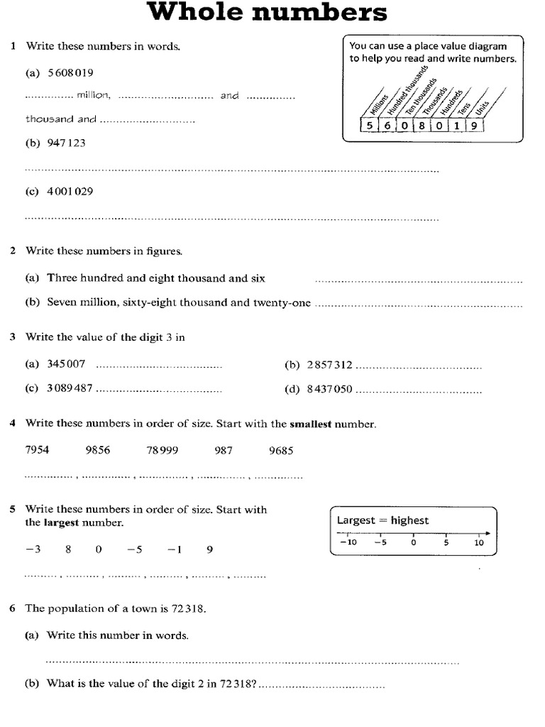Pearson Foundation Workbook | PDF | Mathematical Notation | Numbers