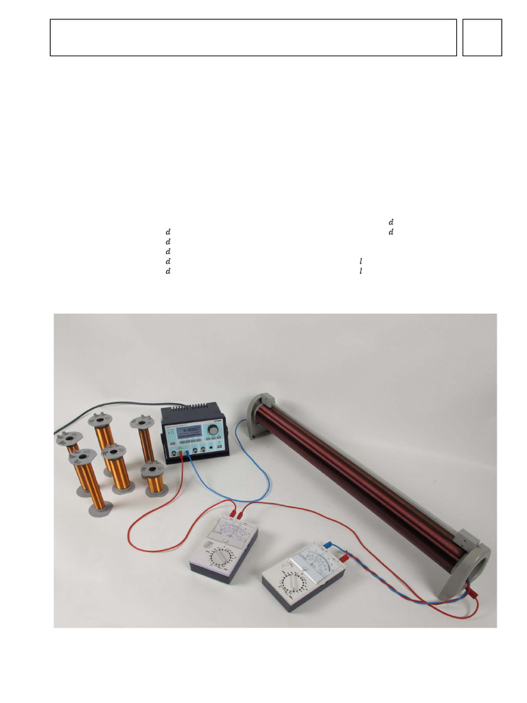 Experiment-6 Magnetic Induction | PDF | Inductor | Electromagnetic ...