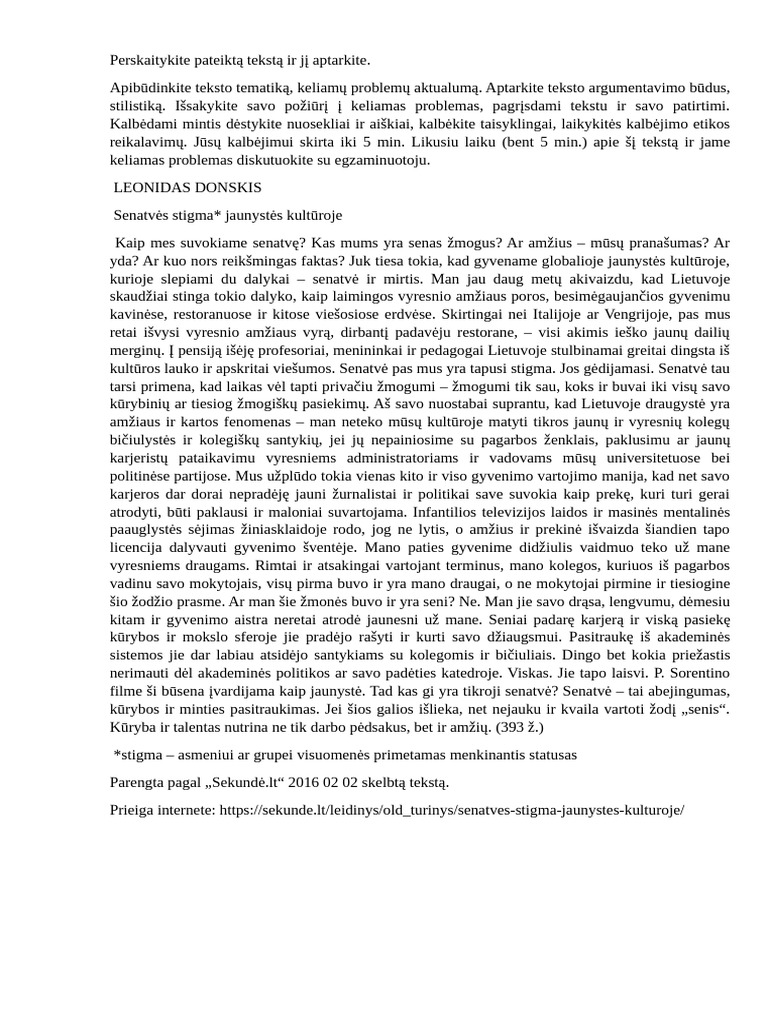 L. Donskio Tekstas - 4 Menines Raiskos Priemones | PDF