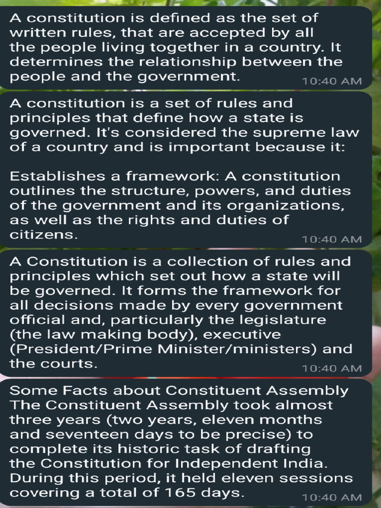 Topic 1 Constitution And Constituent Assembly Pdf
