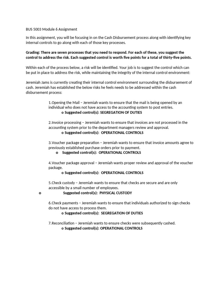 BUS 5003 Module 6 Assignment | PDF | Computers