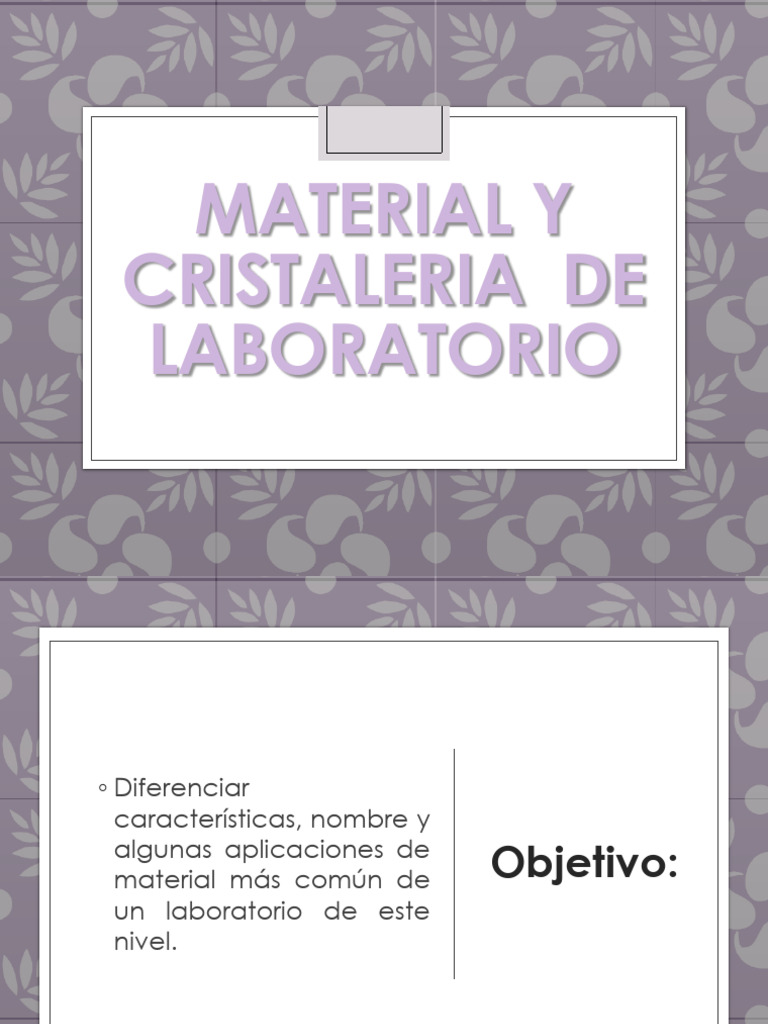 Material de Laboratorio | PDF