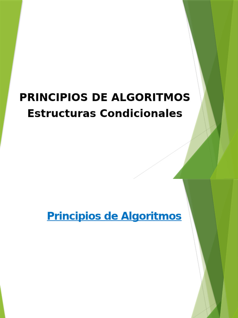 Estructura Condicional Algoritmos | PDF | Algoritmos | Informática