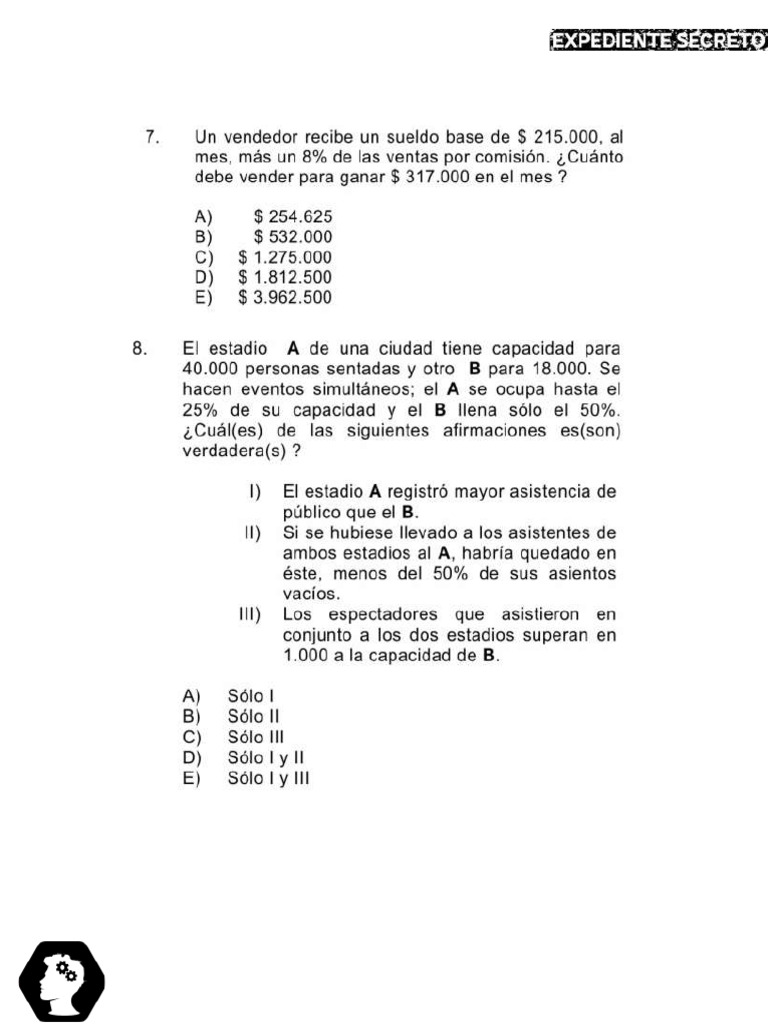 Exs Porcentajes | PDF