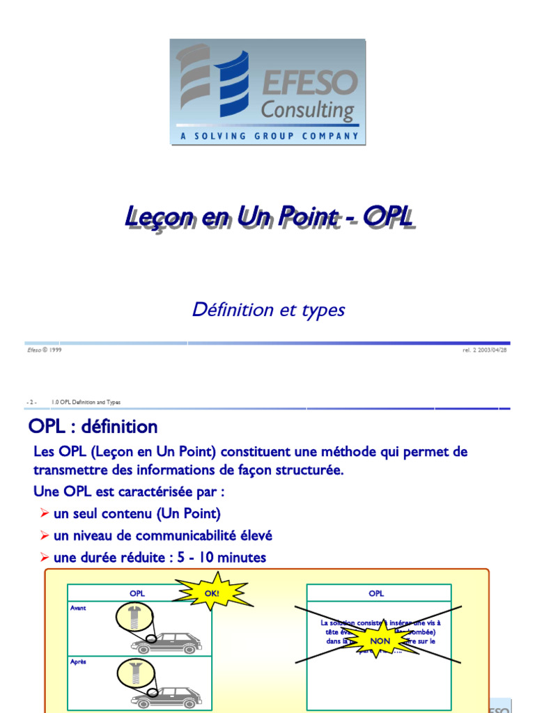 OPL Definition and Types | PDF