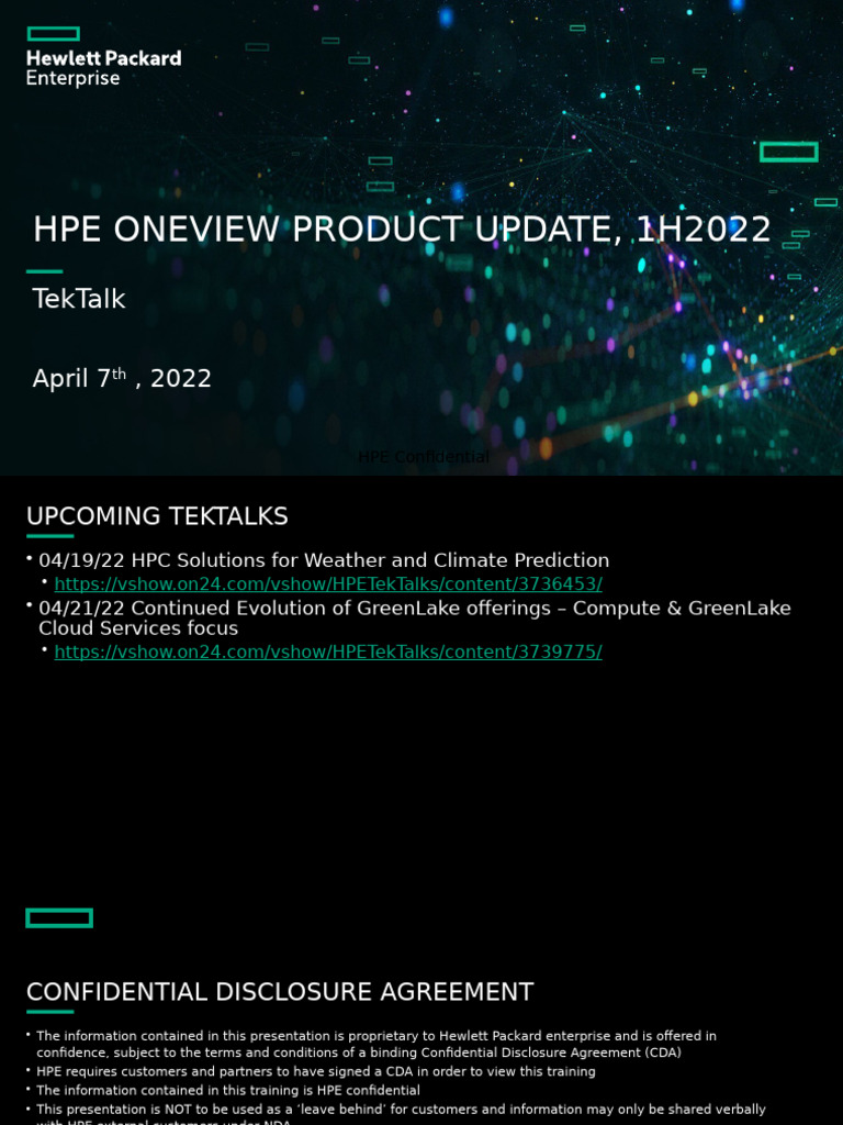 HPE OneView Update April 2022 | PDF | Cloud Computing | Hyper V