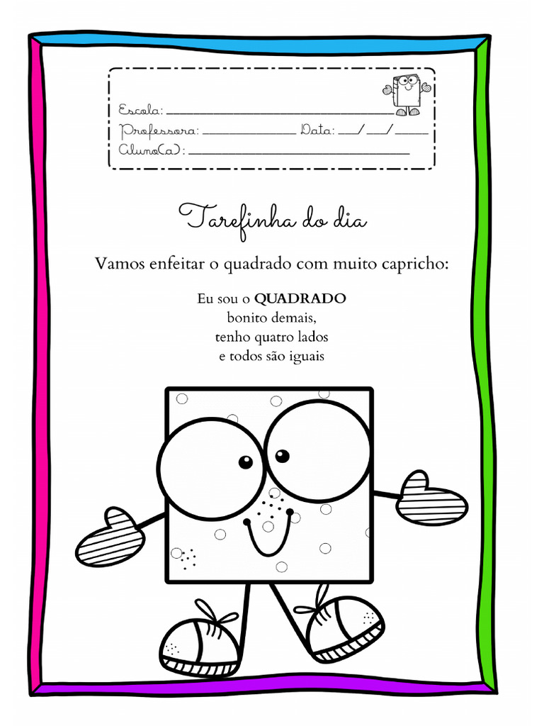 Atividade Quadrado | PDF