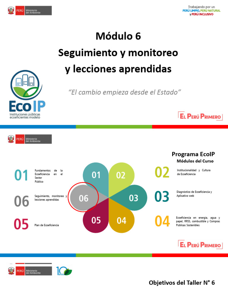 Módulo 6 - Seguimiento y Monitoreo | PDF | Reciclaje | Residuos