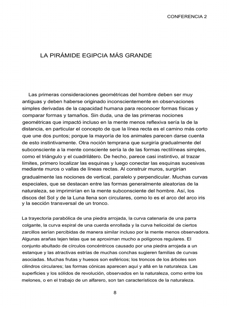 La Gran Pirámide Egipcia - Deducción Del Volumen de Una Pirámide ...